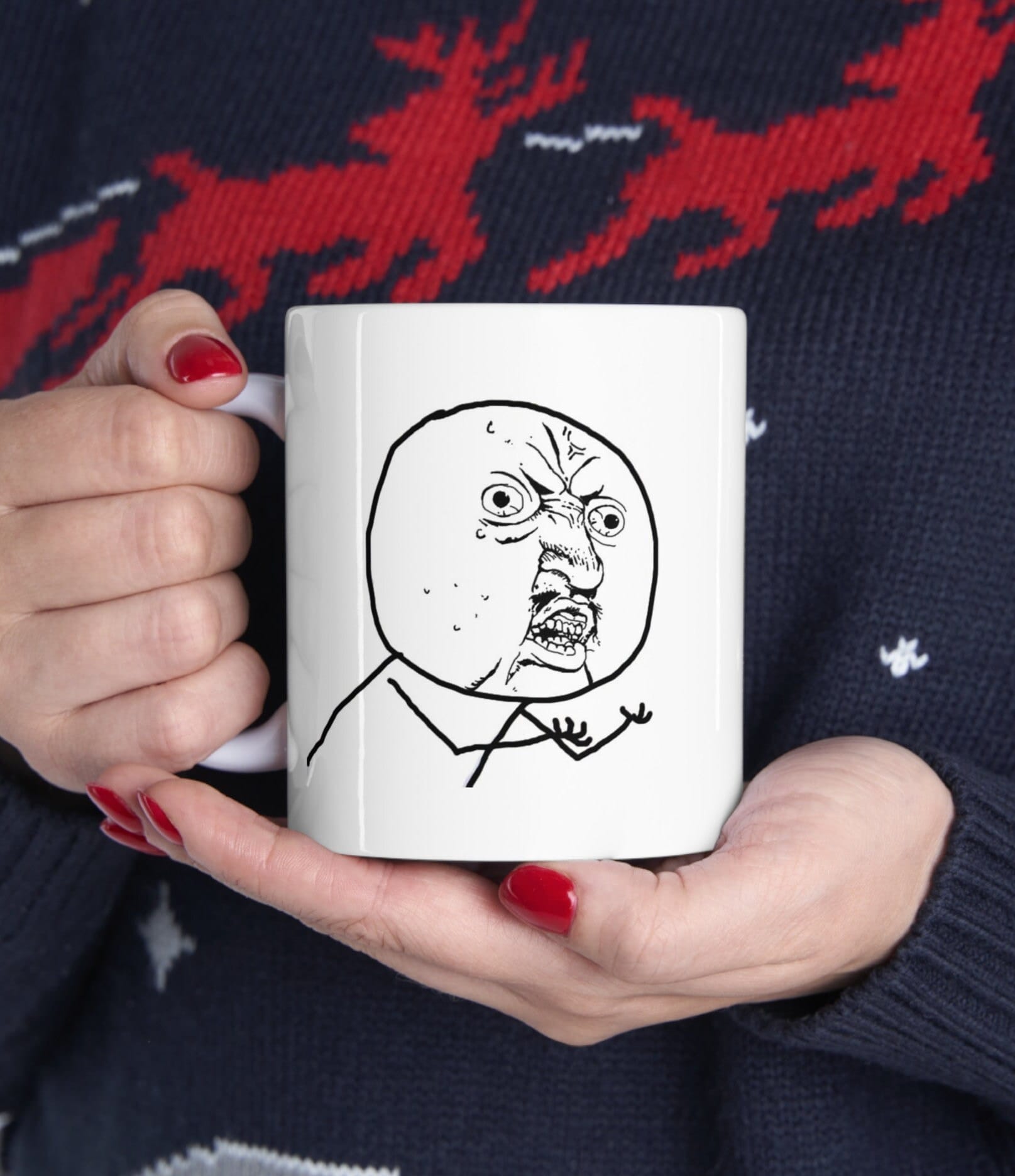 Y U No Meme Mug Meme Coffee Mug Meme Mug Funny Mug Dank - Etsy