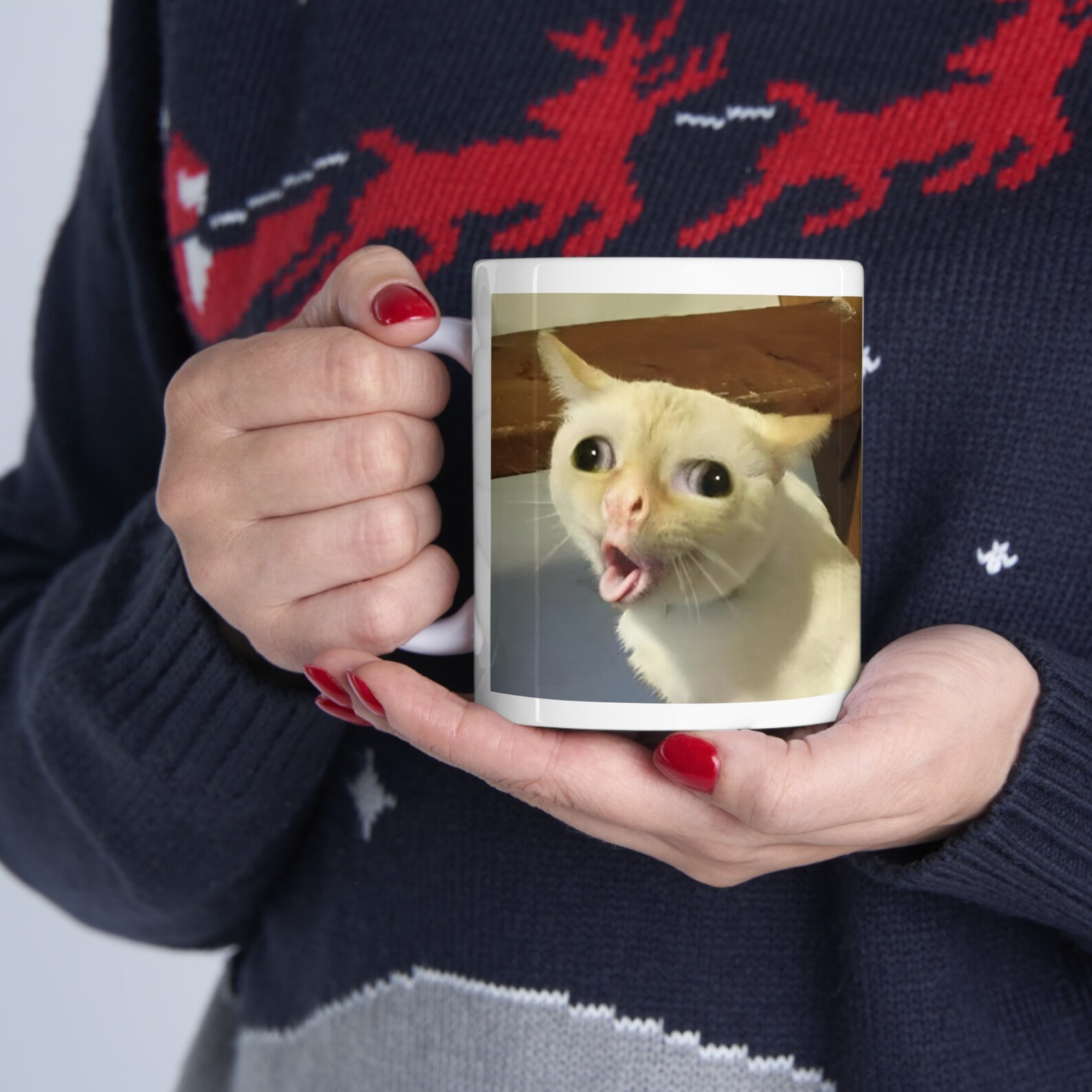 Coughing Cat Meme Mug, Meme Coffee Mug, Funny Mugs, Funny Coffee Mug ...