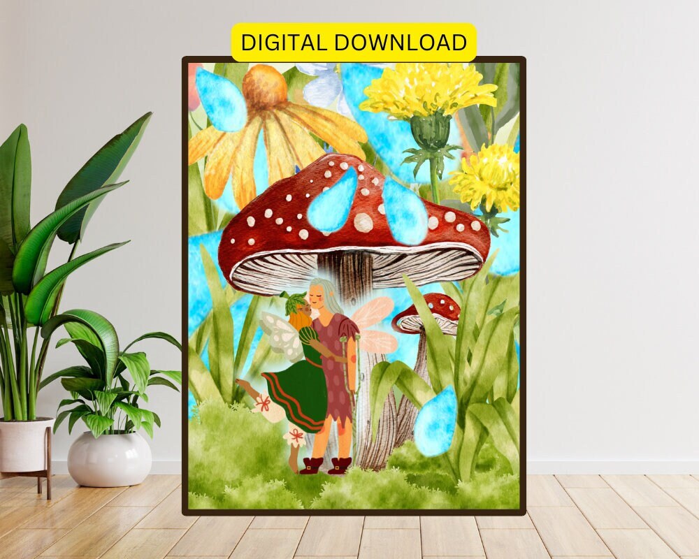 Inclusive Fantasy Poster - Raindrop Kisses - Etsy