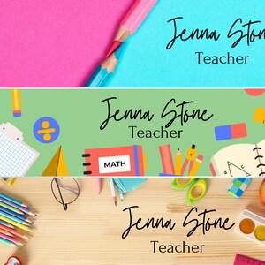 Linkedin Profile Banner Editable Canva Templates for Teachers - Etsy