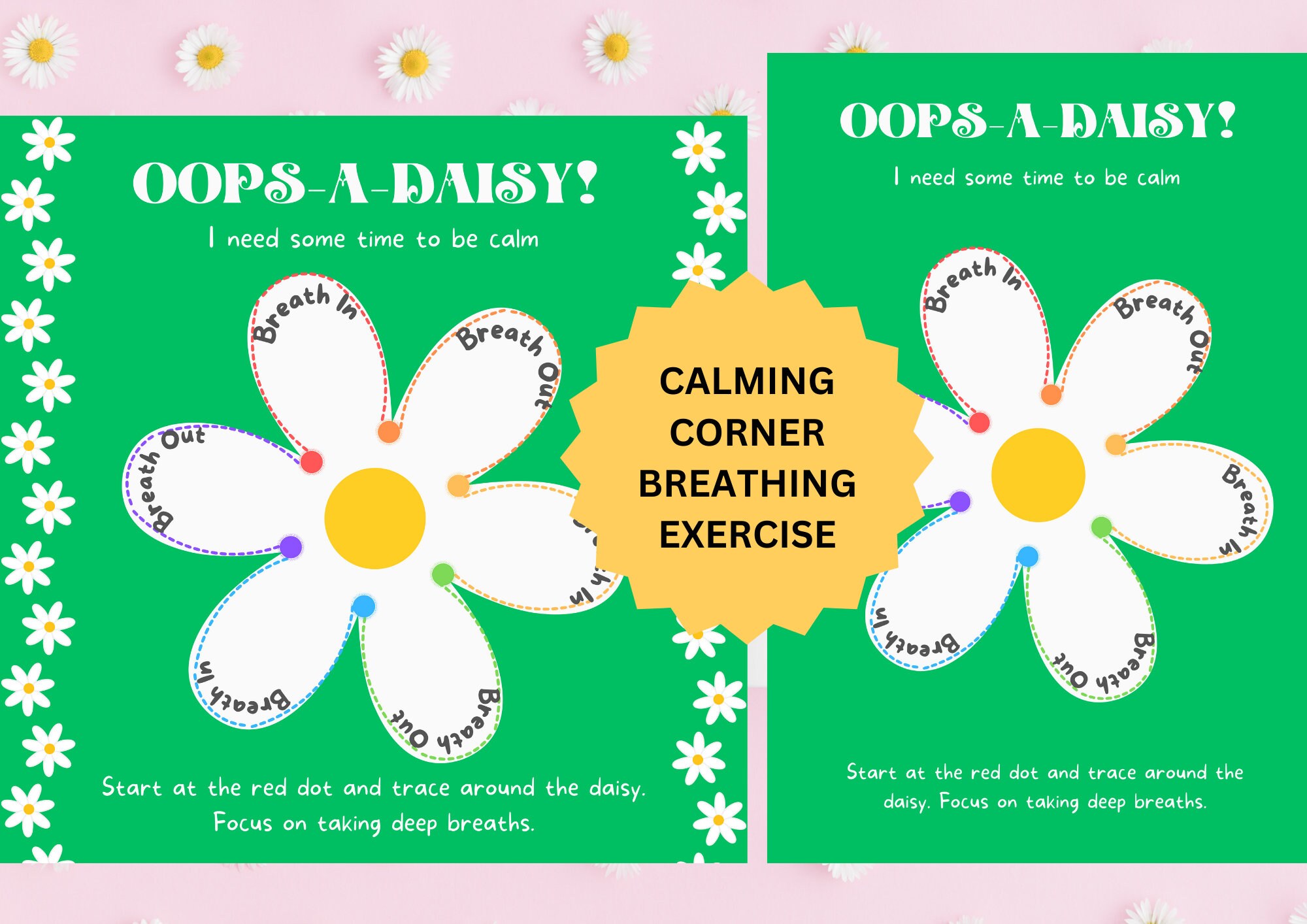 Oops-a-daisy Breathing Exercise Instant Download Printable Poster ...