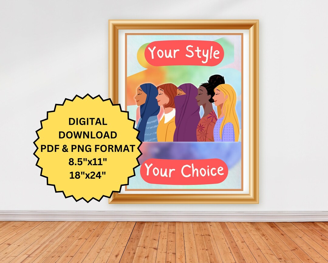 Your Style Your Choice Diversity & Inclusion Poster Print - Etsy