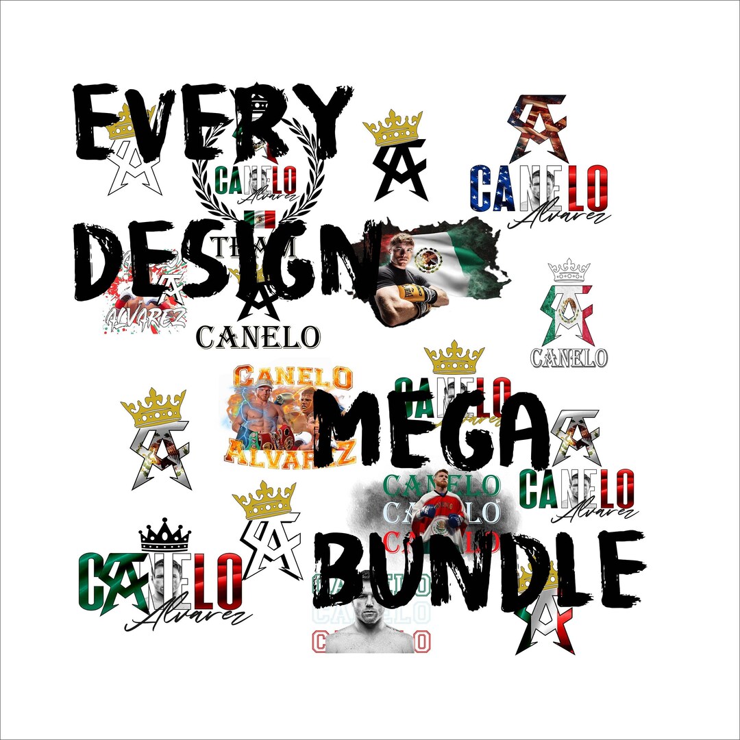 Canelo Alvarez Png Bundle,25 Designs in One Sublimation Png, Canelo ...