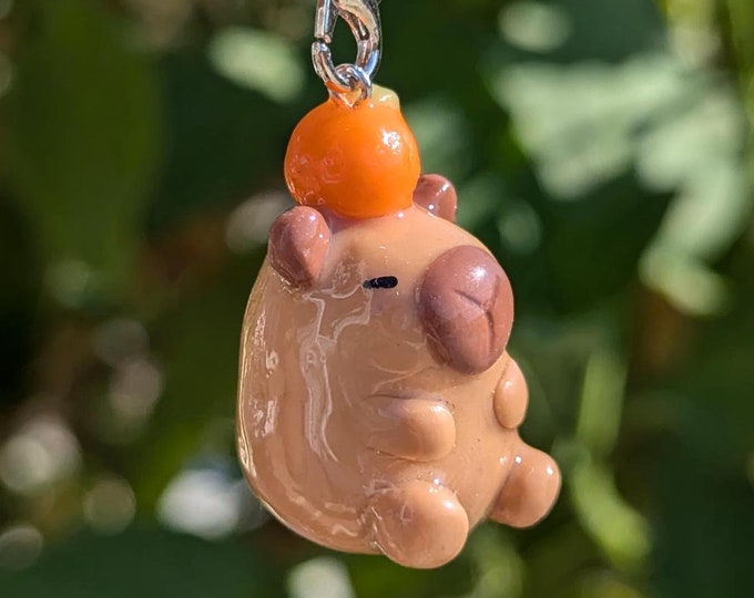 Mini Capybara capybathra Yuzu Polymer Clay Phone Charm - Etsy Canada