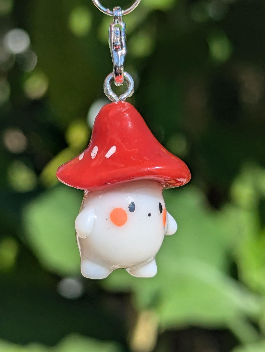 Cute Mushroom Keychain and Charm - Etsy