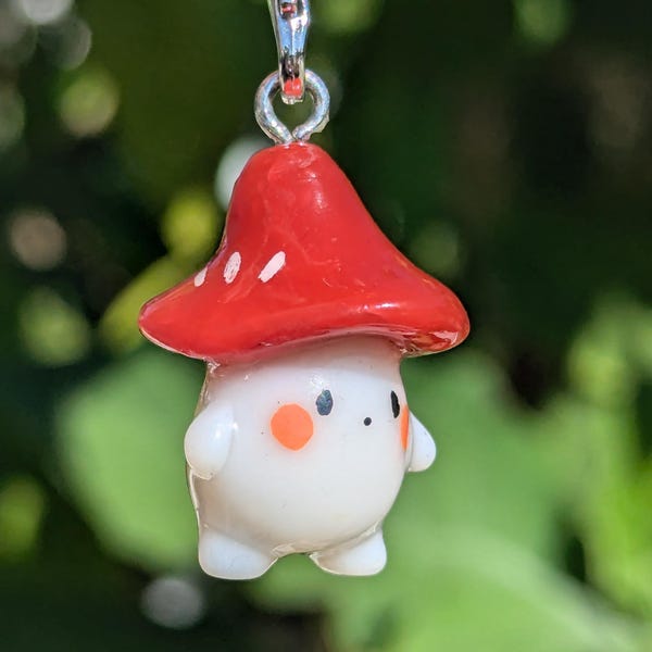 Mushroom Keychain - Etsy