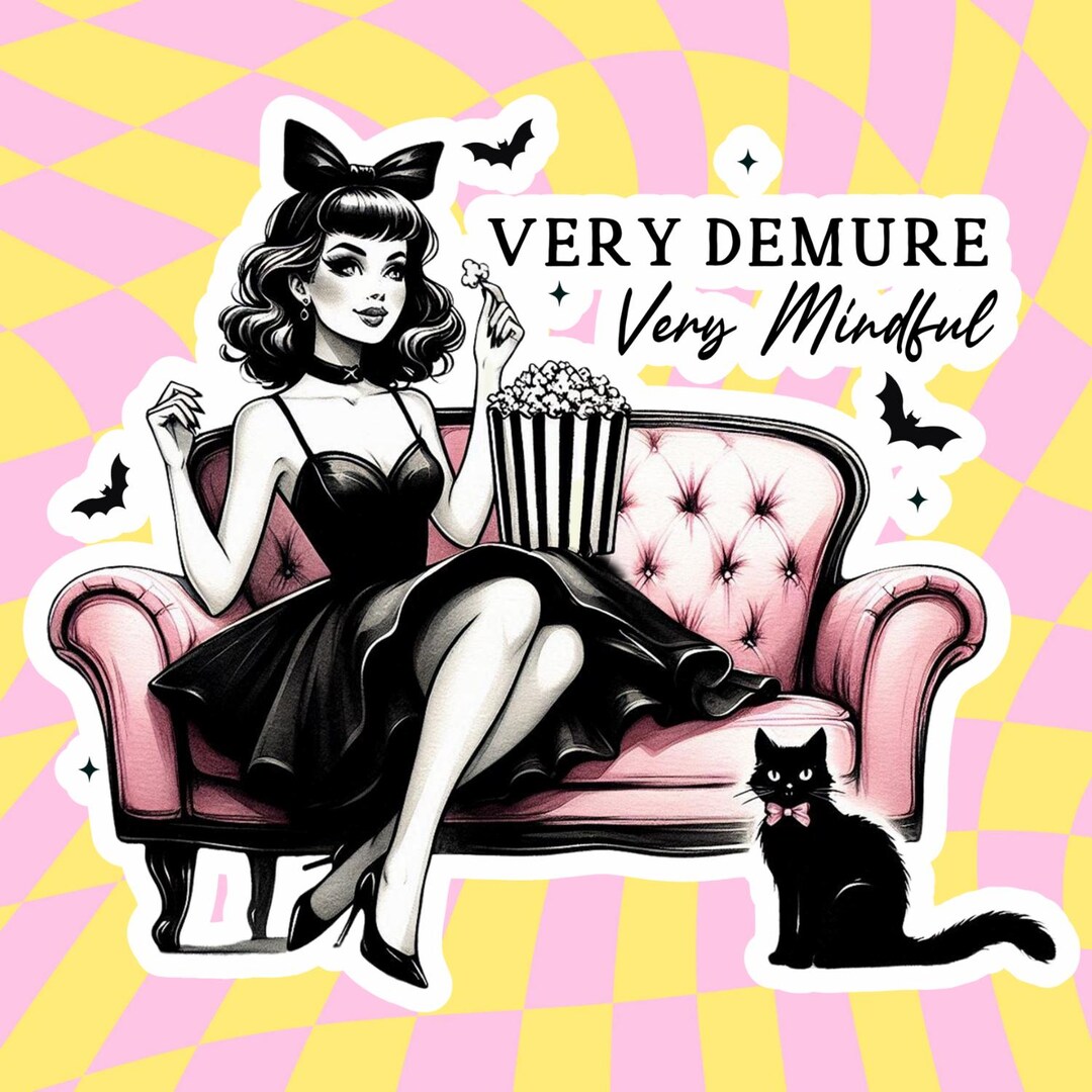 Very Demure Vinyl Decal Sticker Funny Meme Trending Meme Large Sticker ...