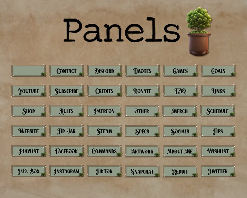 Cottage Twitch Overlay Package Rustic Animated Stream Graphics, Digital ...