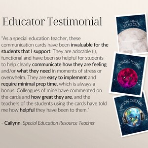 Space Themed Communication Cards Set for Autism and ADHD - 126 Cards ...