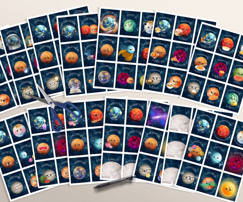Space Themed Communication Cards Set for Autism and ADHD - 126 Cards ...