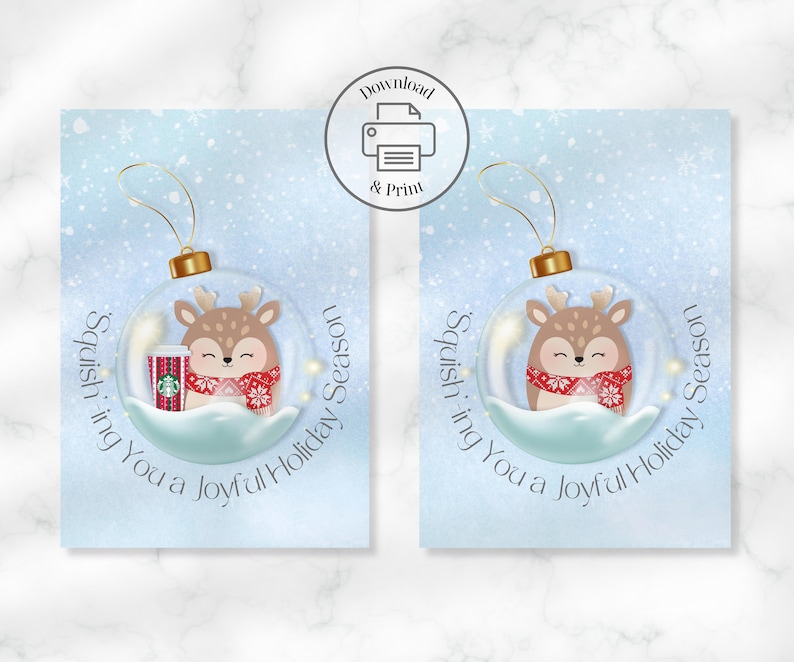 Squishmallows Holiday Card, Elf Teacher Gift (printable PDF) - Etsy