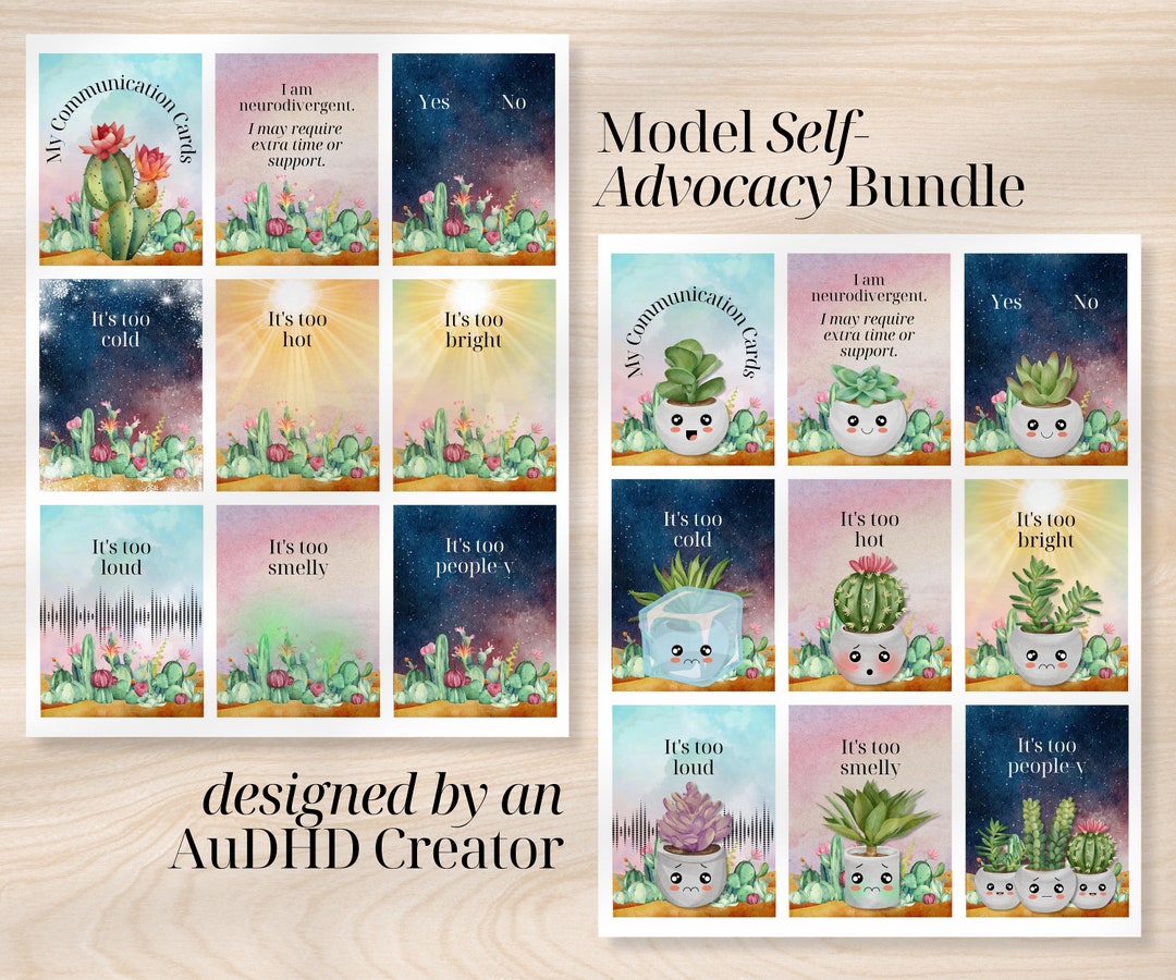 Succulent Themed Communication Cards Bundle for Autism and ADHD - 2 ...