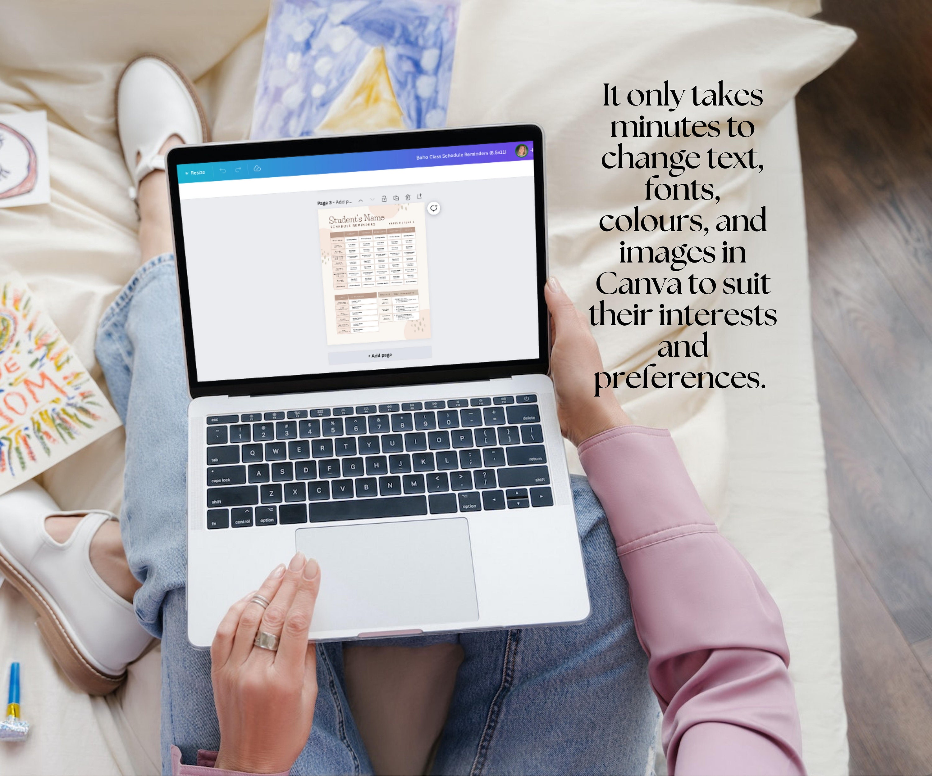 Class Schedule Reminders Template to Support Neurodivergent Students ...