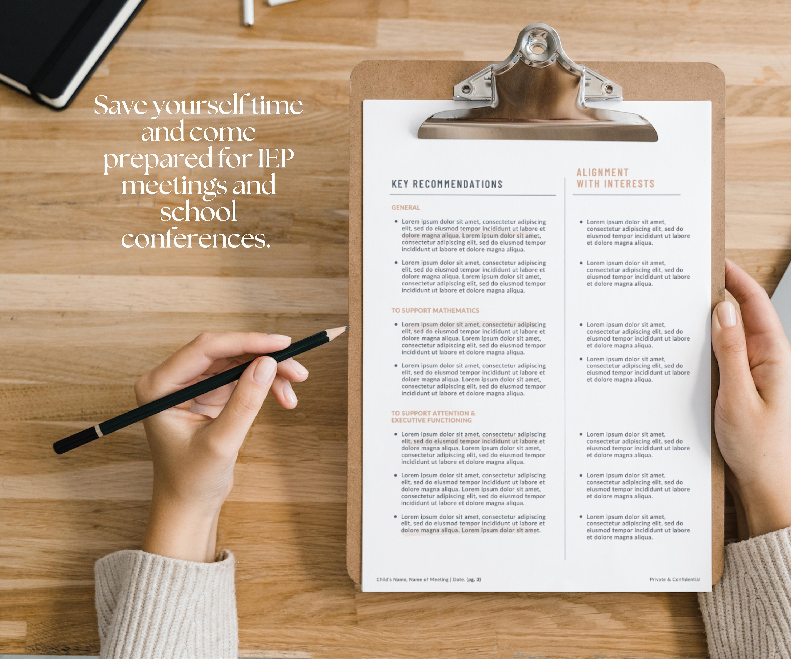 Neurodivergent Student Profile: IEP Prep, Editable Canva Template ...
