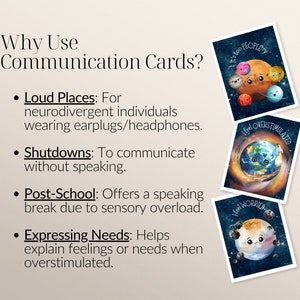 Space Themed Communication Cards Set for Autism and ADHD - 126 Cards ...