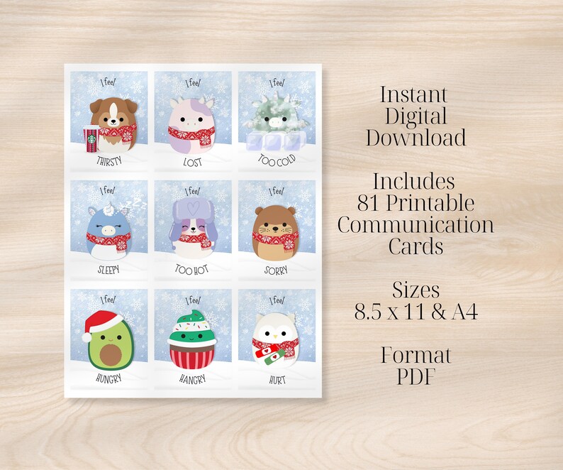 Christmas Communication Cards: Autism, ADHD, Selective Mutism (digital ...