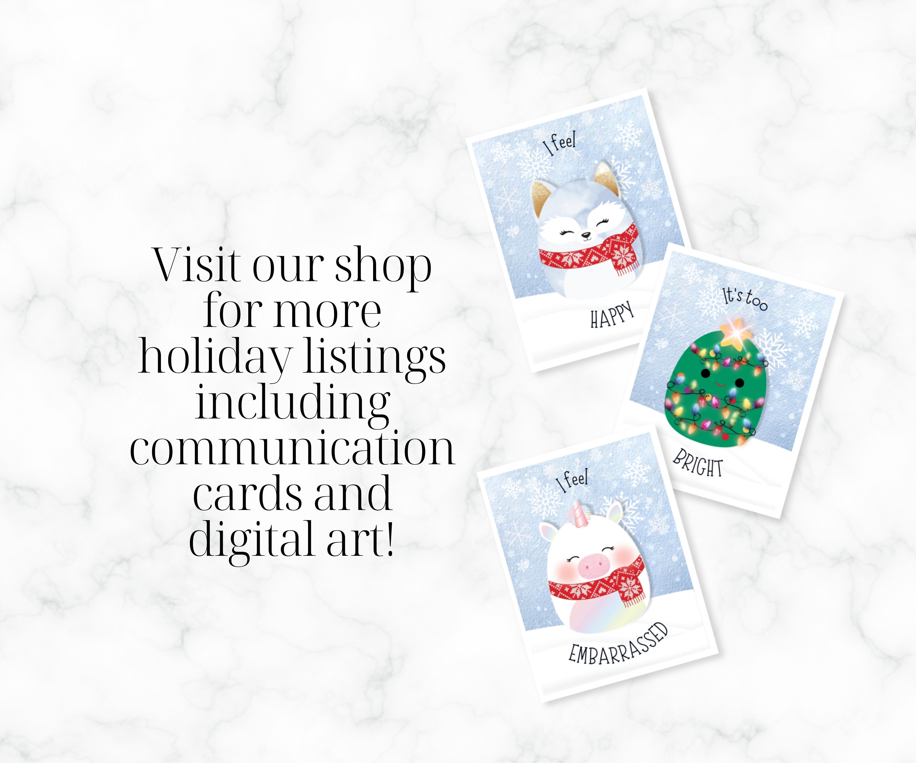 Squishmallows Printable Holiday Card, Printable Thank You Card for ...