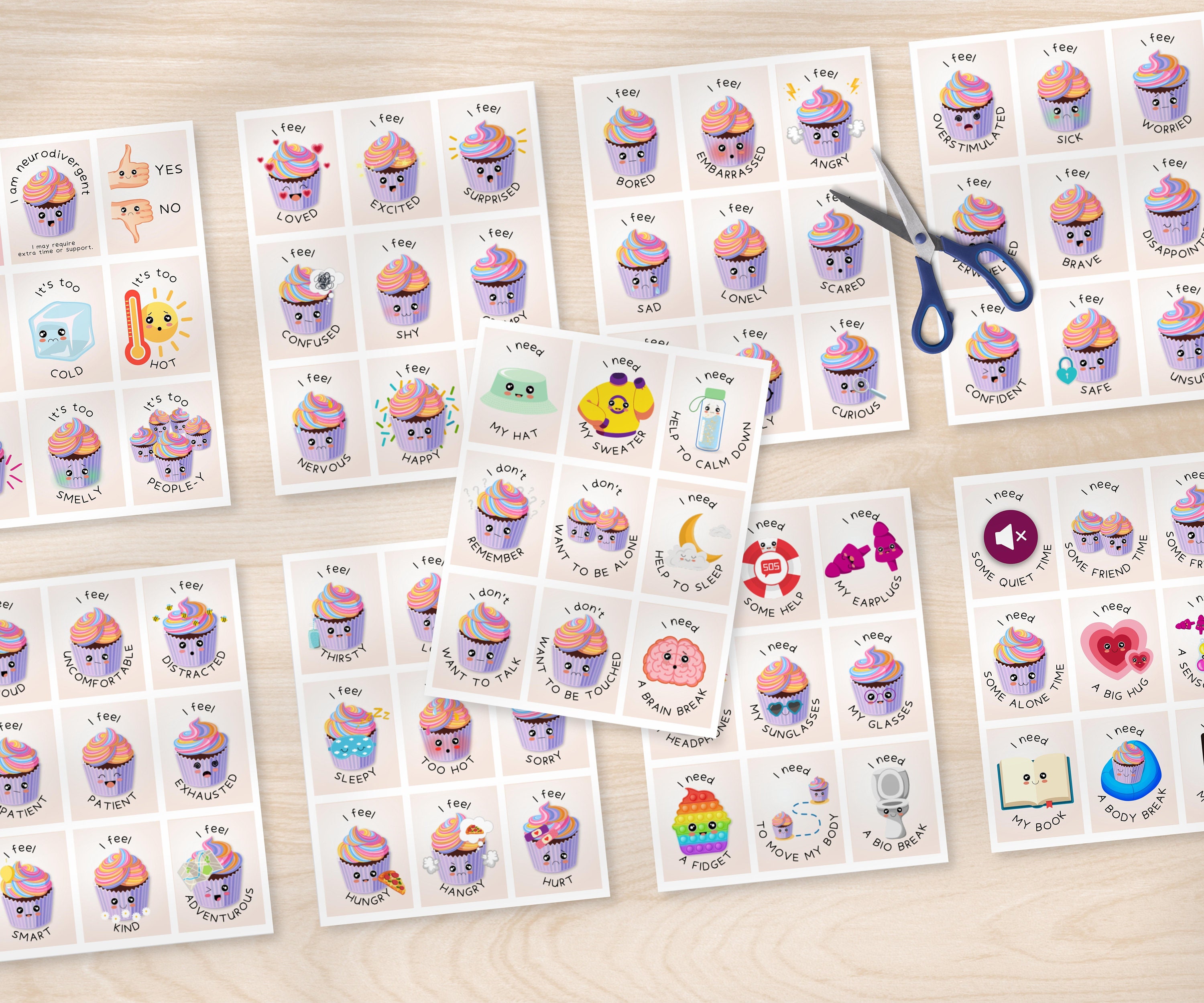 81 Nonspeaking Communication Cards: Digital Download, Autism, ADHD, AAC ...