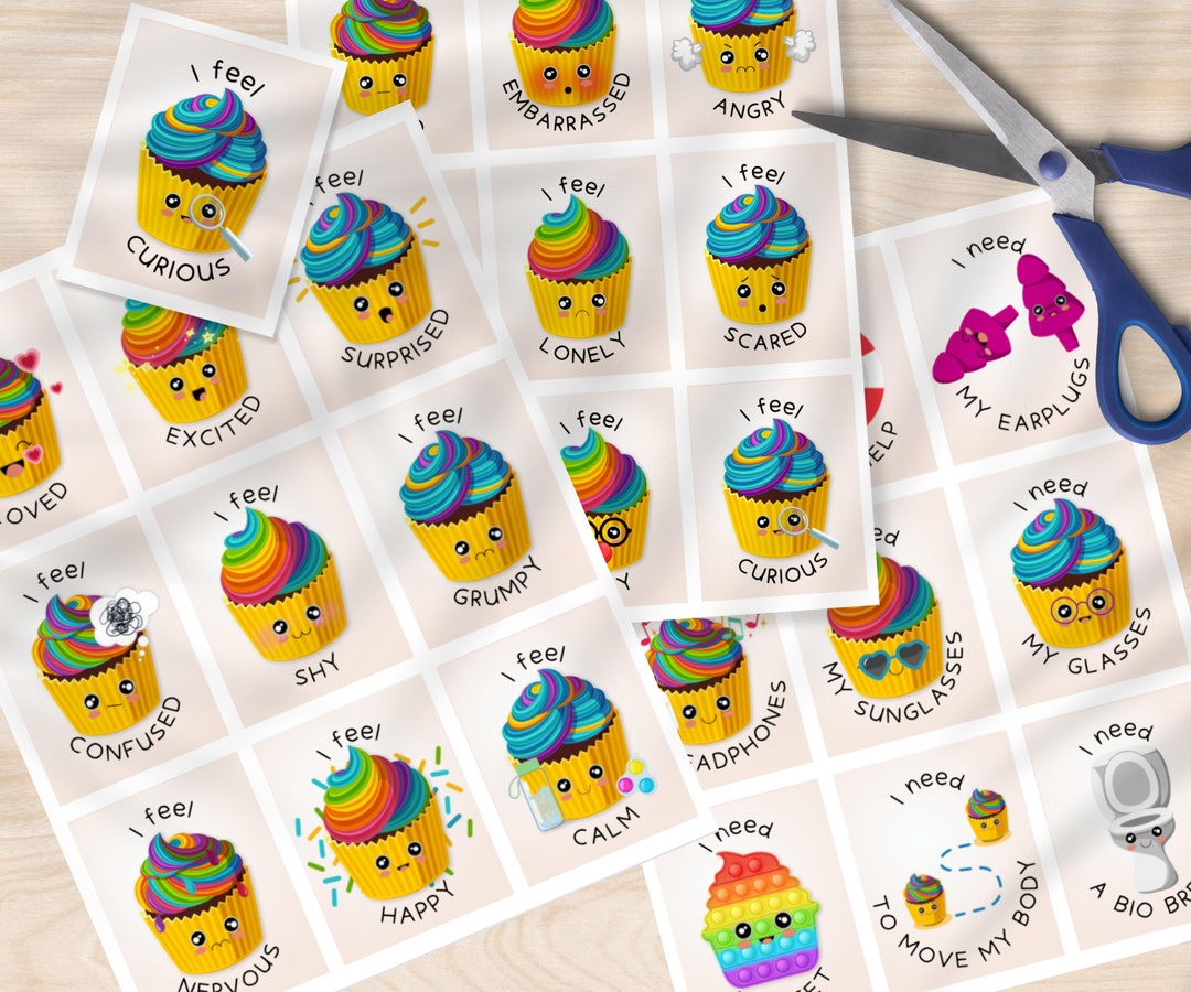 Set of 27 Nonspeaking Communication Cards: Neurodivergent Assistive ...