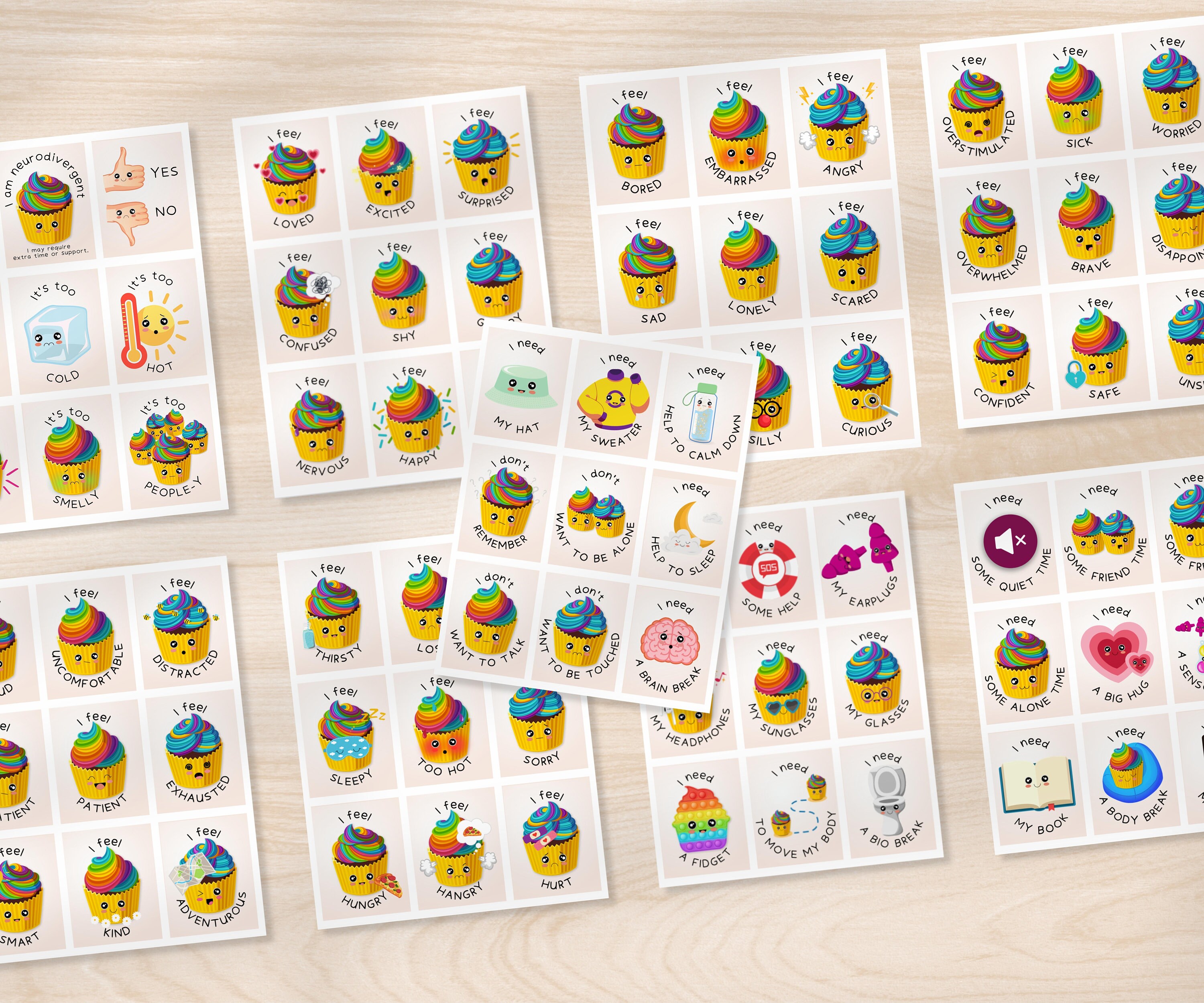 81 Nonspeaking Communication Cards: Digital Download, Autism, ADHD, AAC ...