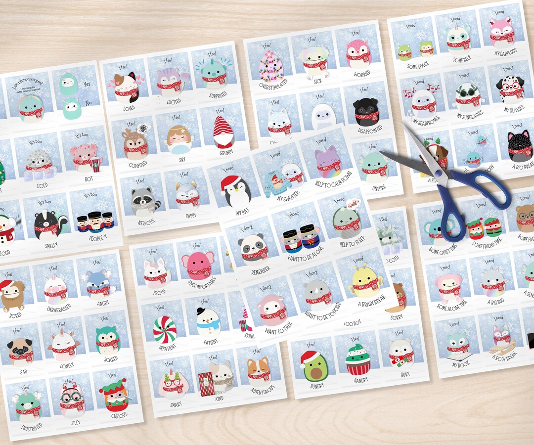 81 Christmas Communication Cards: Autism, ADHD, Selective Mutism ...