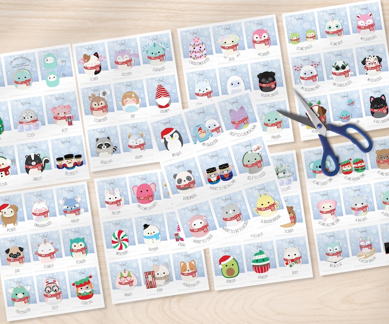 81 Christmas Communication Cards: Autism, ADHD, Selective Mutism ...