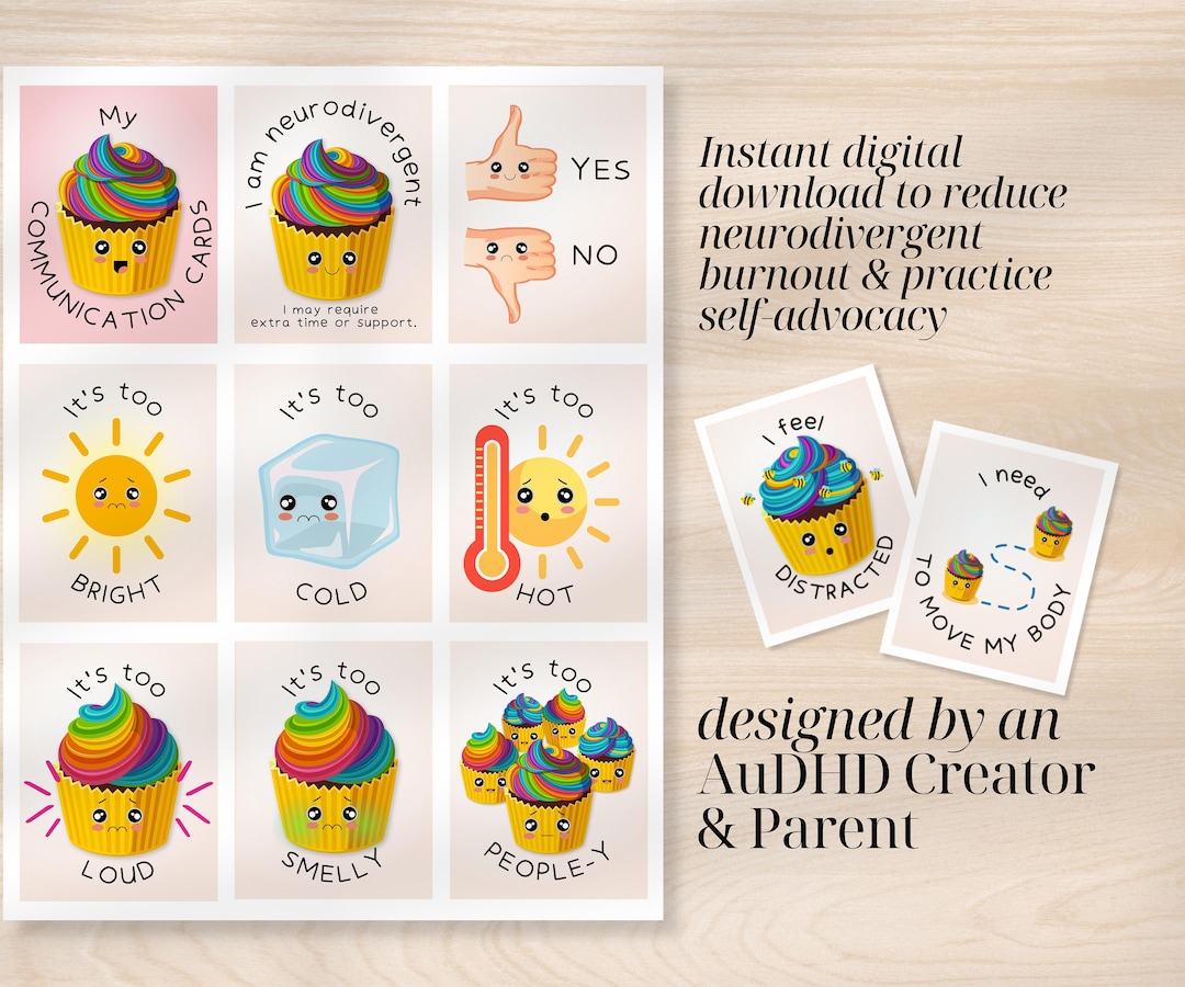 81 Nonspeaking Communication Cards: Digital Download, Autism, ADHD, AAC ...