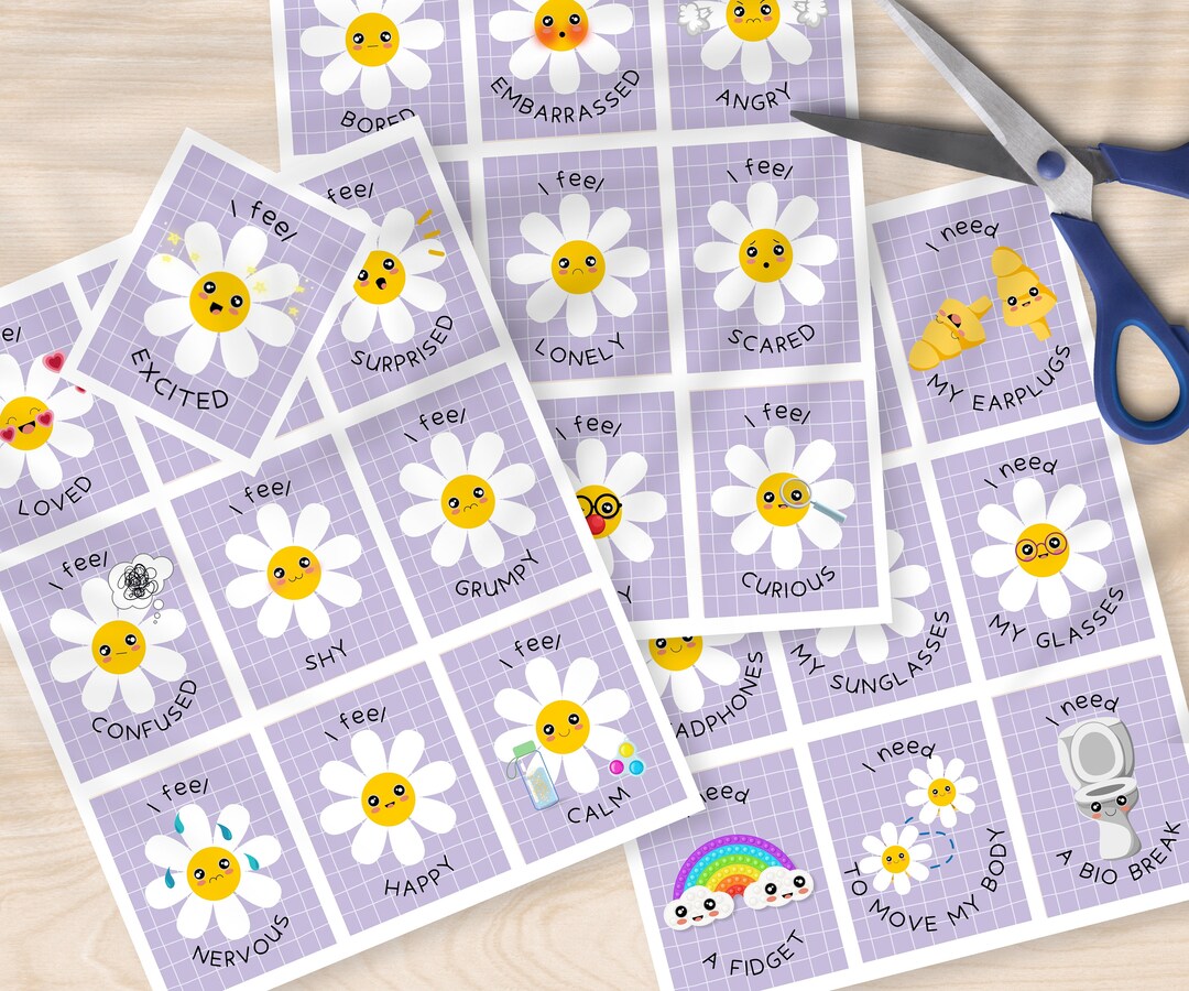 Set of 27 Nonspeaking Communication Cards: Neurodivergent Assistive ...