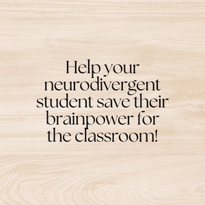 Class Schedule Reminders Template to Support Neurodivergent Students ...