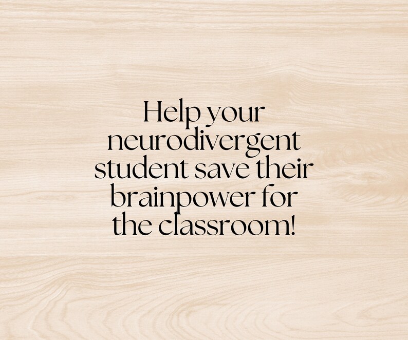 Neurodivergent Student Schedule Template: Editable Canva Printables ...