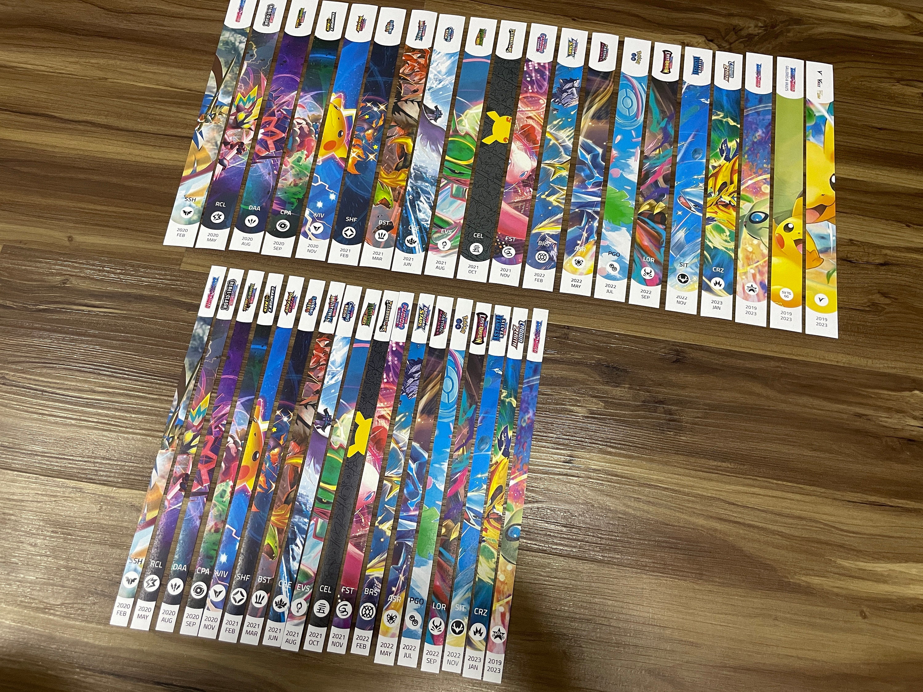 Sword & Shield (SWSH) Pokemon TCG: Binder Spines for Every Set ...