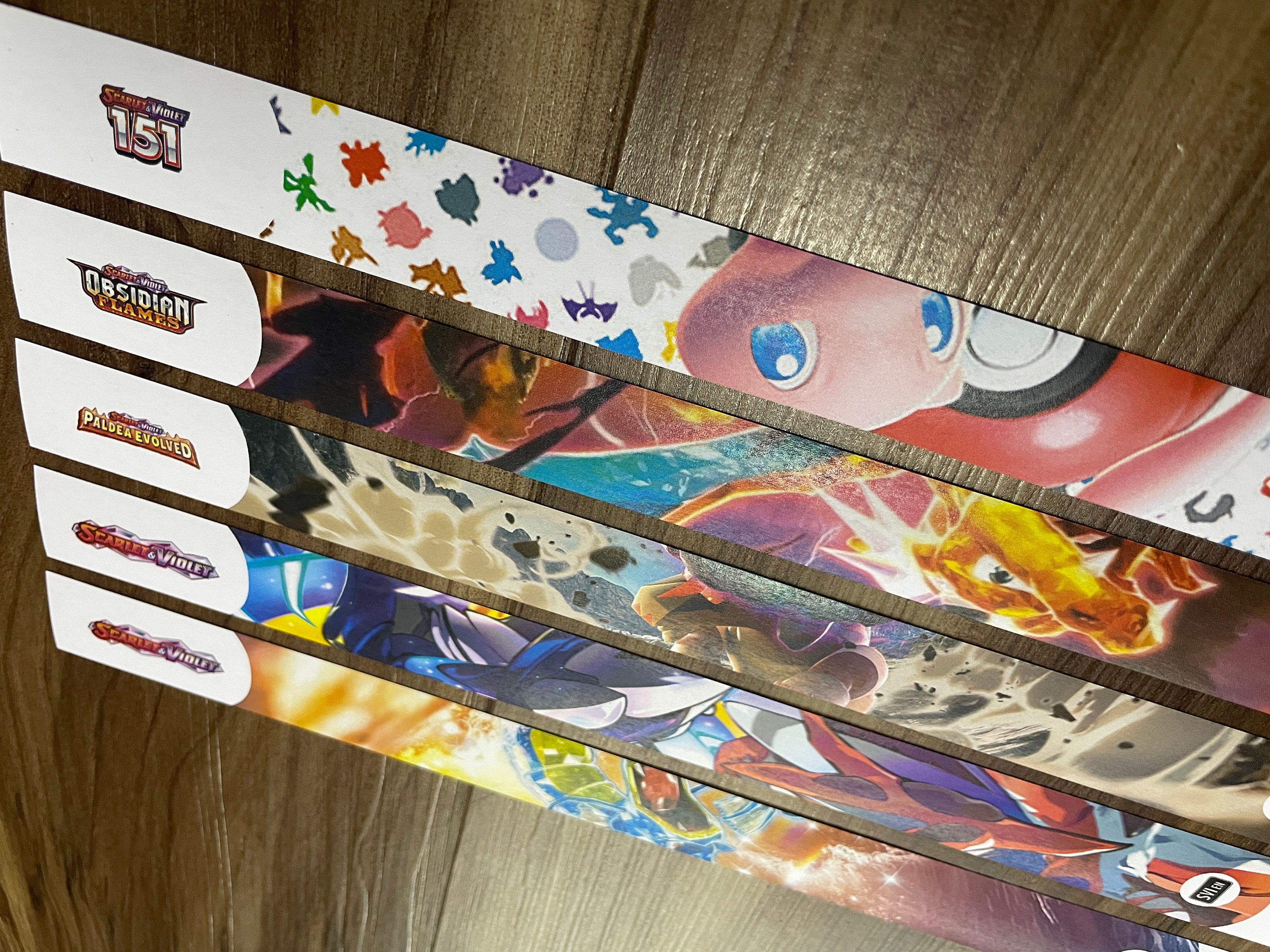 Scarlet & Violet (SV) Pokemon TCG: Binder Spines for Every Set Inc ...