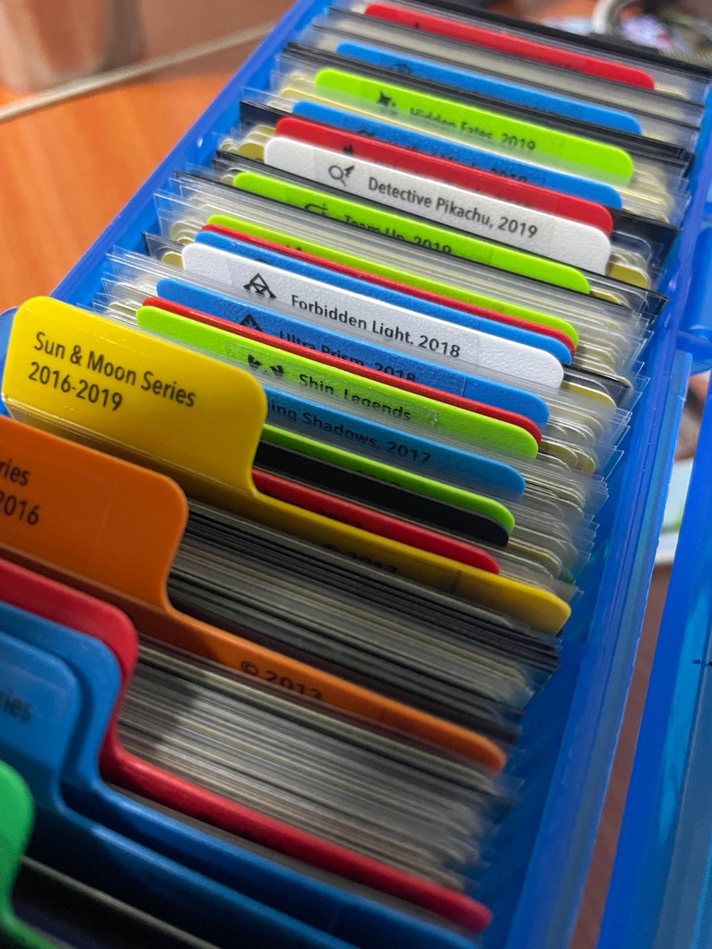 Over 160 Divider Labels for Pokemon TCG Deck Separators. Printouts for ...