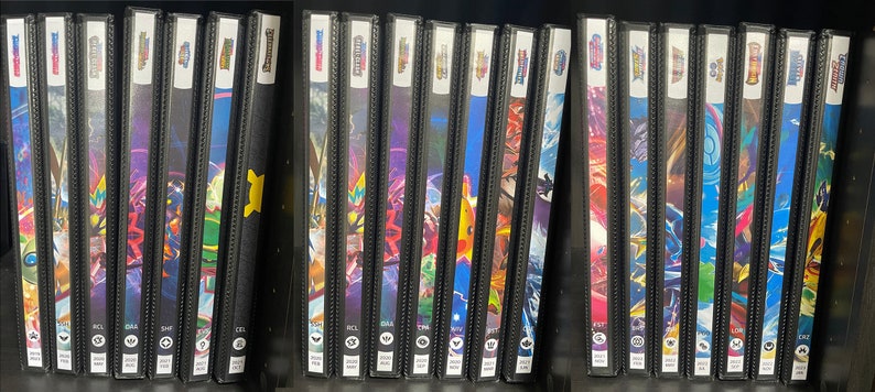 Sword & Shield (SWSH) Pokemon TCG: Binder Spines for Every Set ...