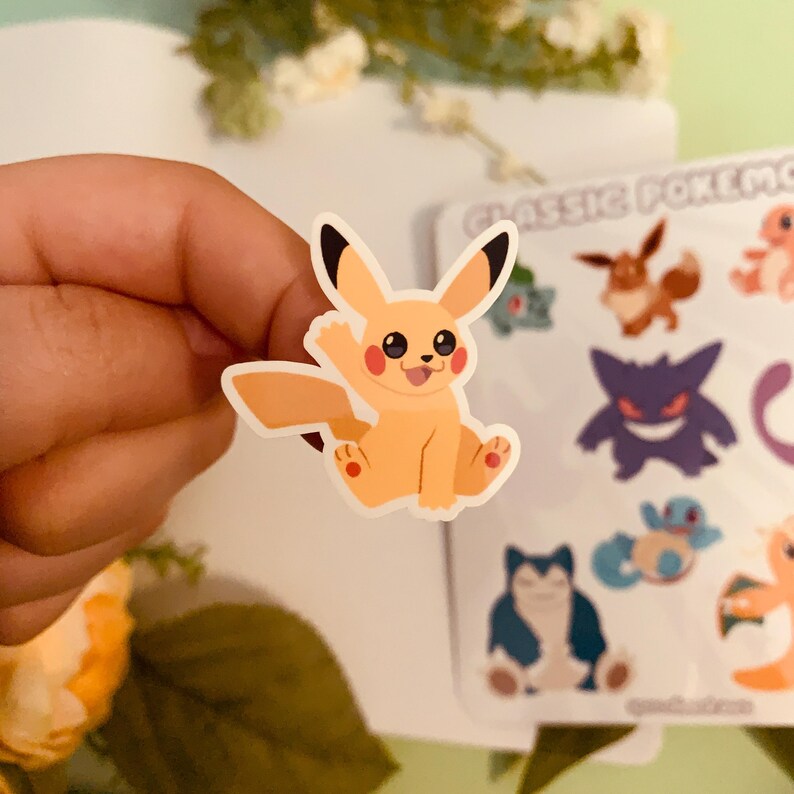Classic Pokemon Sticker Sheet / Sticker Sheet of Pokemon Aesthetic ...
