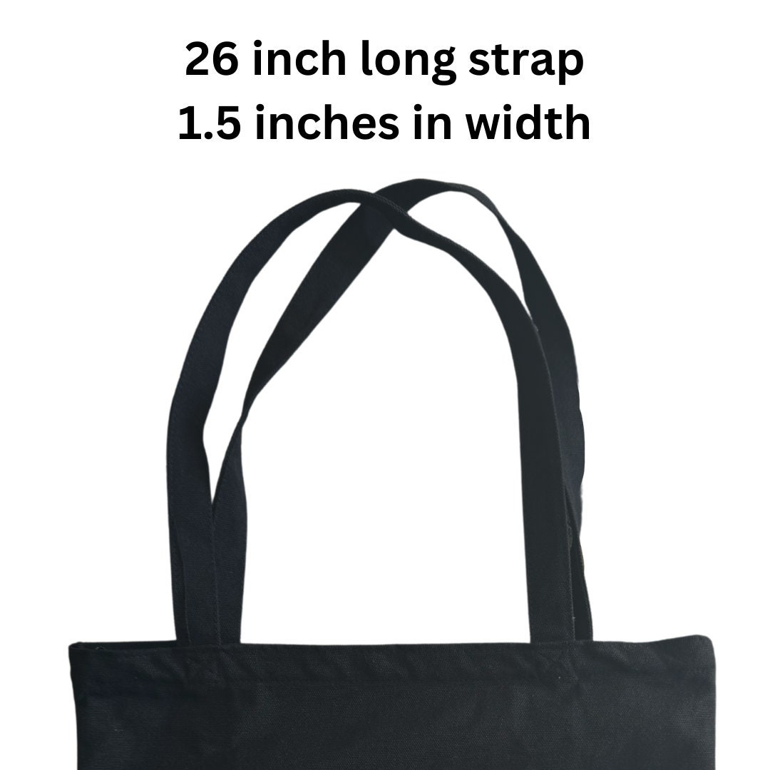 Blank Tote Bags With Zipper and Pocket Plain Tote Bags, Cotton Canvas ...