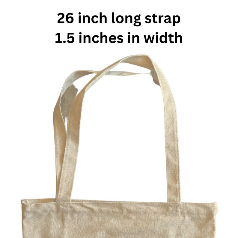 Blank Tote Bags With Zipper and Pocket Plain Bags Cotton Canvas Tote ...