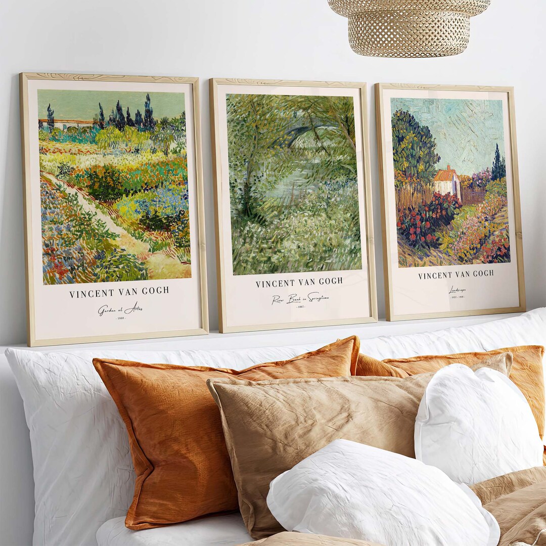 Set of 3 Vincent Van Gogh Posters, Classic Paintings in Scandi Style ...