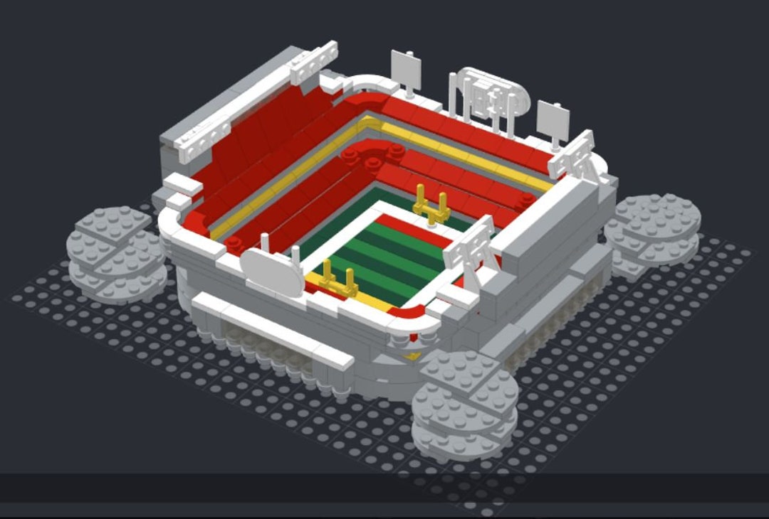 Football Stadium Instructions Only, Building Block Sports Venue, Gift ...