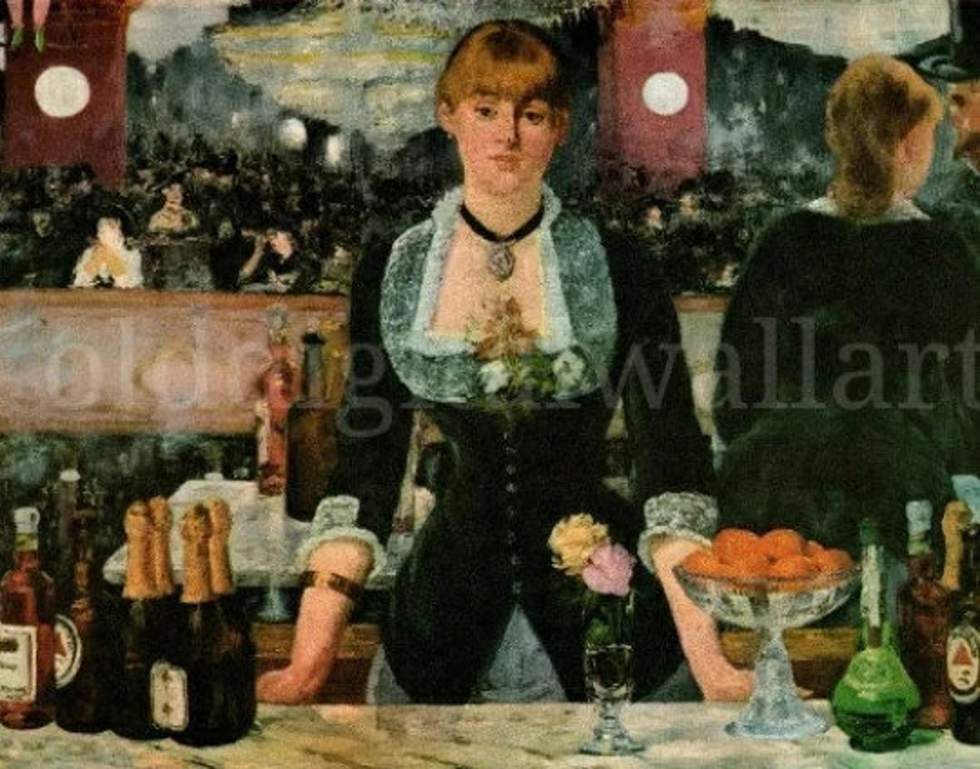 EDOUARD MANET Art 1882 the Bar at the Folies Bergere Instant - Etsy