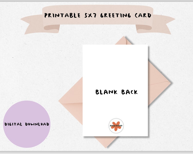 Printable Happy Holidays Greeting Card, Digital Christmas Card, 5x7 ...