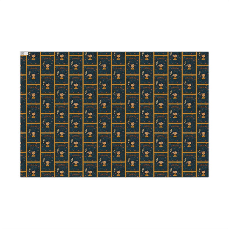 Wrapping Paper, Coraline Movie Wuss Puss Cat and Other Mother Gift Wrap ...