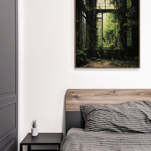 Dark Academia Nature Oil Painting Wall Art Print, Dark Academia Wall ...