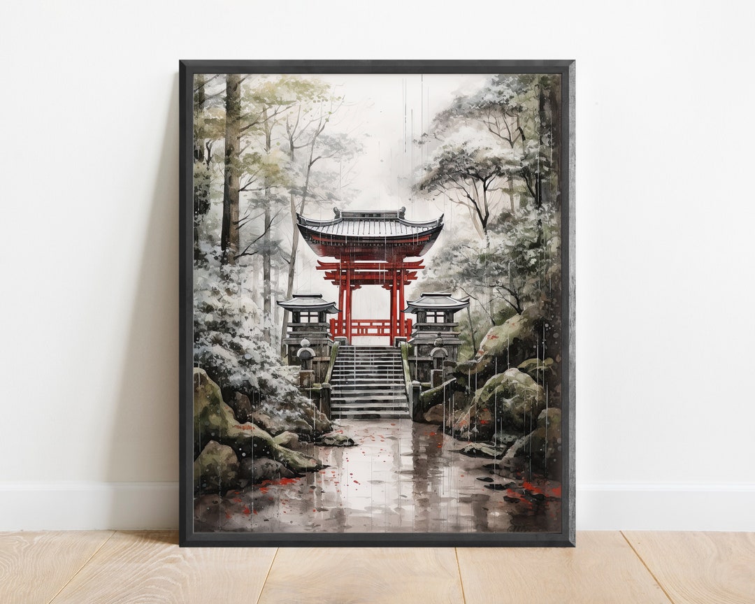 Watercolor Kyoto, Japan Wall Art Print, Japanese Art, Japanese Wall Art ...