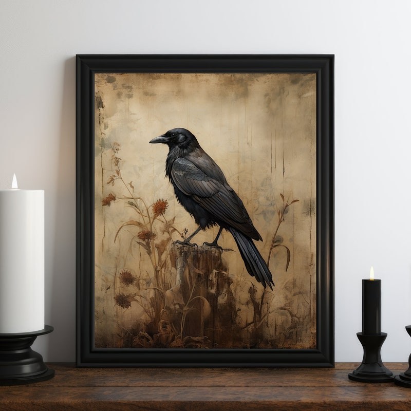 Raven Wall Decor - Etsy