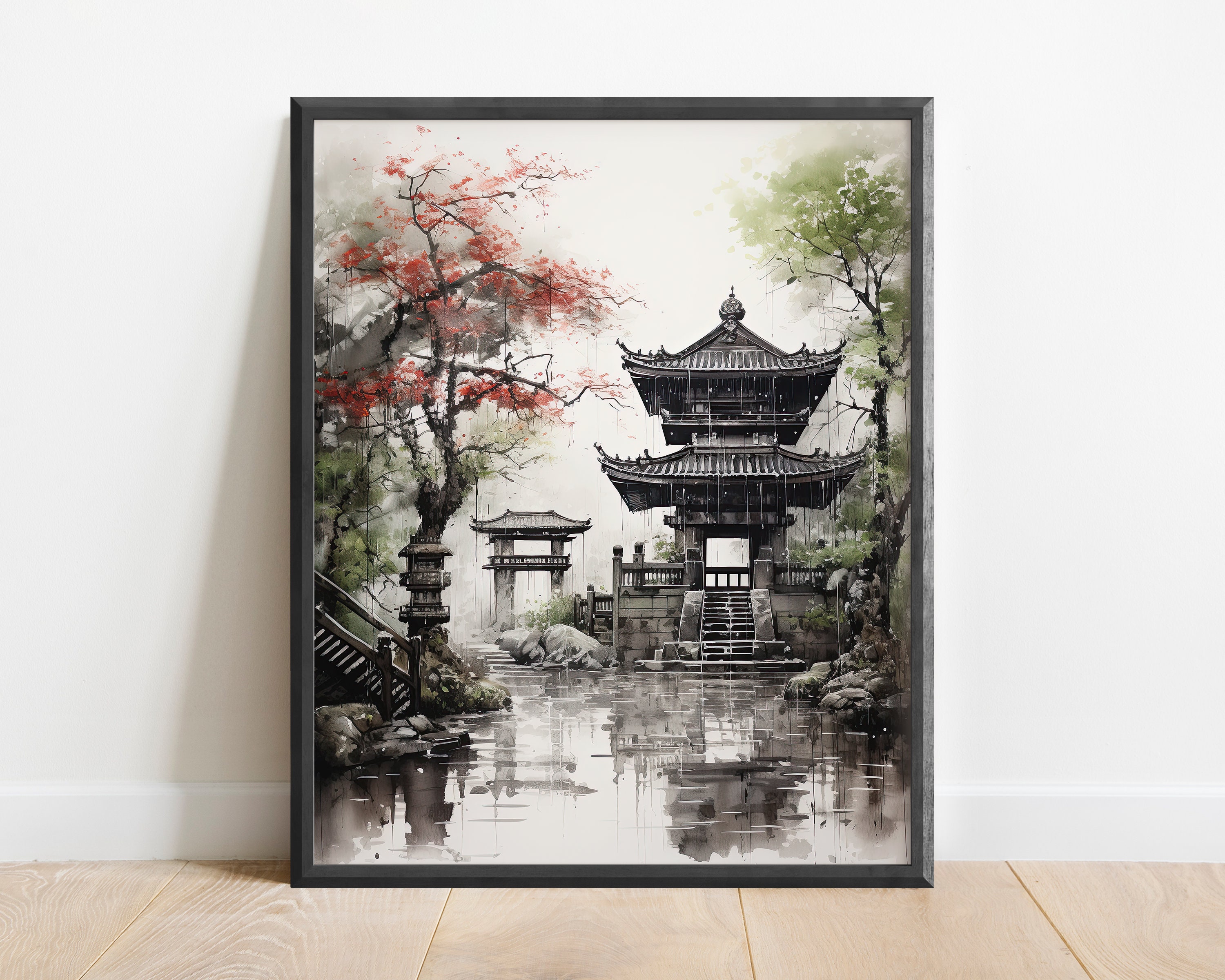 Watercolor Kyoto, Japan Wall Art Print, Japanese Art, Japanese Wall Art ...