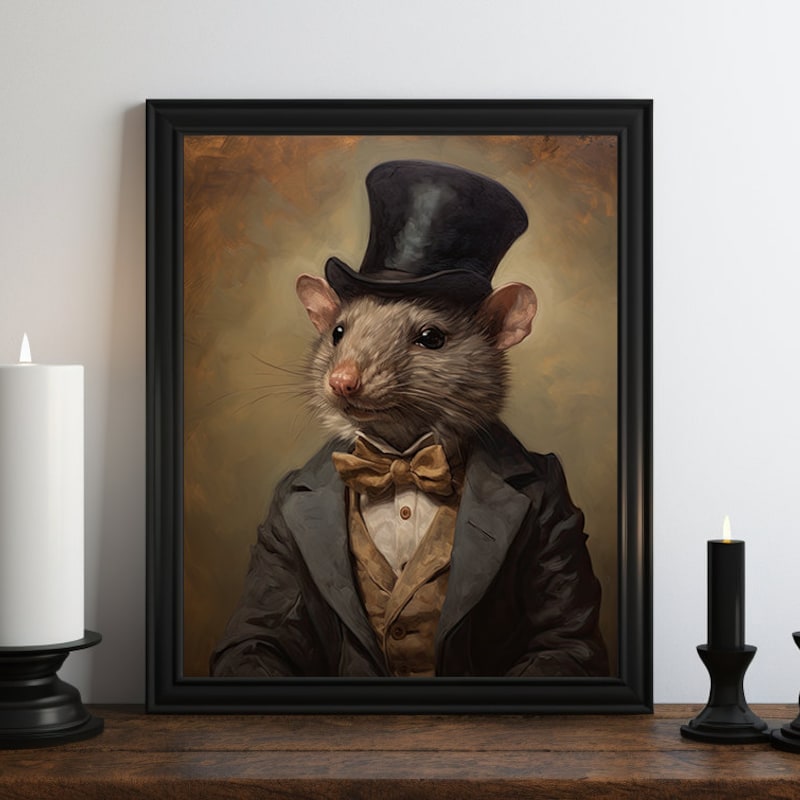 Rat Painting - Etsy