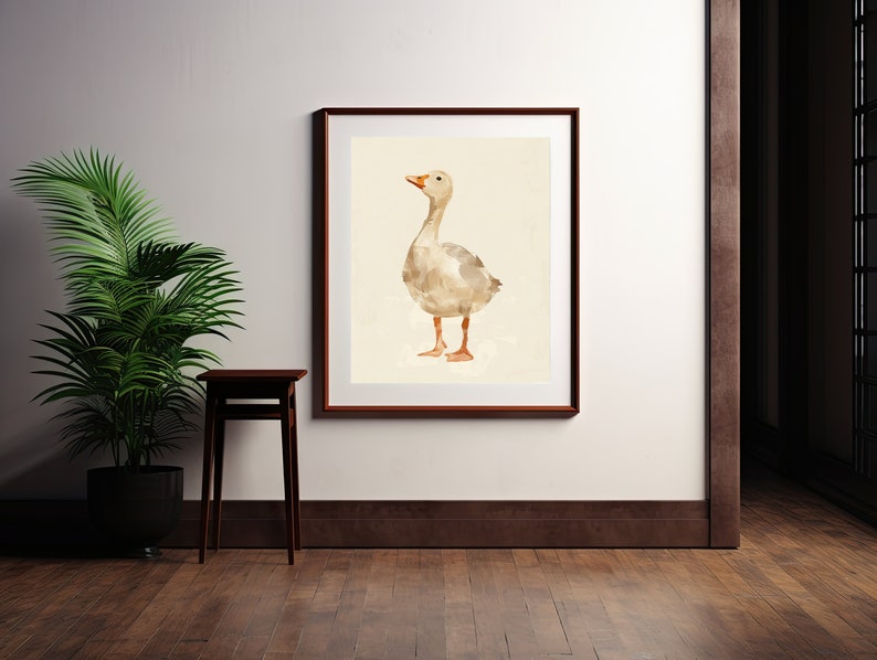 Silly Goose Wall Art Print, Bohomodern Wall Print, Nursery Wall Art ...