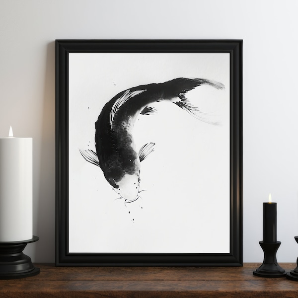 Fish Woodblock Print - Etsy