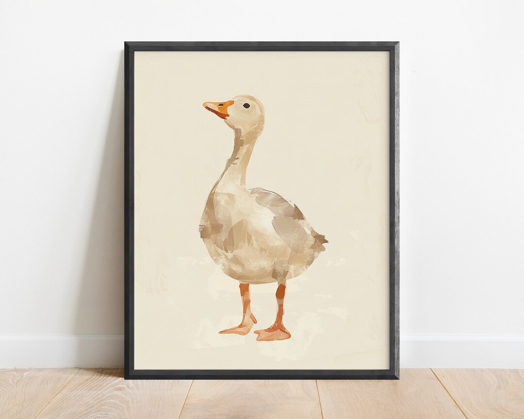 Silly Goose Wall Art Print, Bohomodern Wall Print, Nursery Wall Art ...